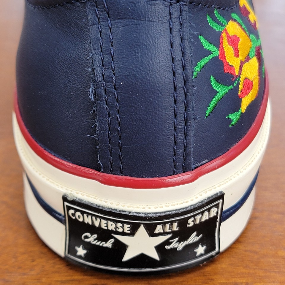 Converse Womens Chuck 70 Ox Parkway Floral 561657C Obsidian/Cherry Red ...