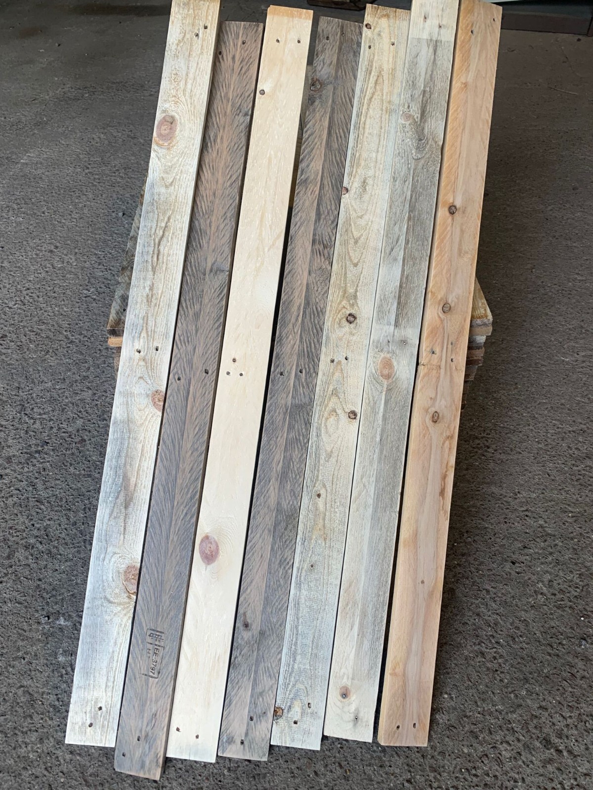1sqm+ Ready Sanded -Reclaimed Pallet Wood - Wall Cladding Recycled ...