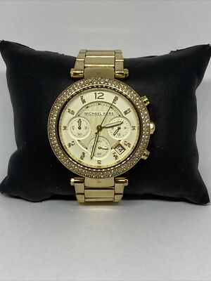 Michael Kors Parker MK5354 Womens Stainless Steel Analog Dial Quartz ...