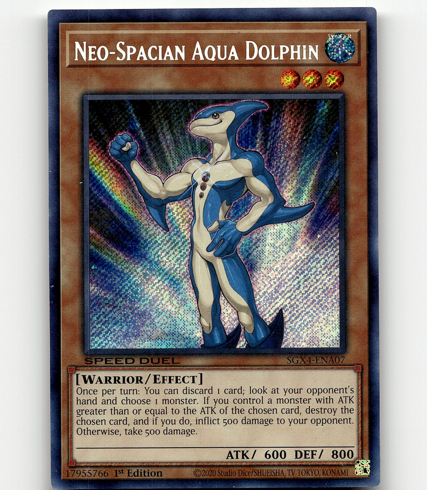 Yugioh Neo-Spacian Aqua Dolphin (Secret Rare) Speed Duel GX: Midterm ...