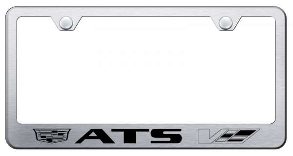 Cadillac ATS-V Laser Etched Logo Standard License Plate Frame Official ...