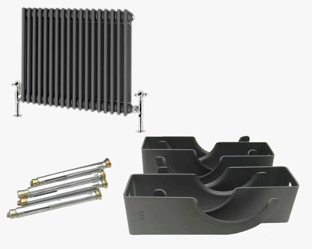 B&Z Dual Arm Traditional Column Radiator Brackets With Free Screws ...