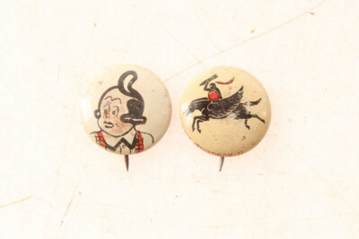 2 Kellogg's Pep Pins Navy Bomb Squadron & Daisy Comic Pinback Buttons ...