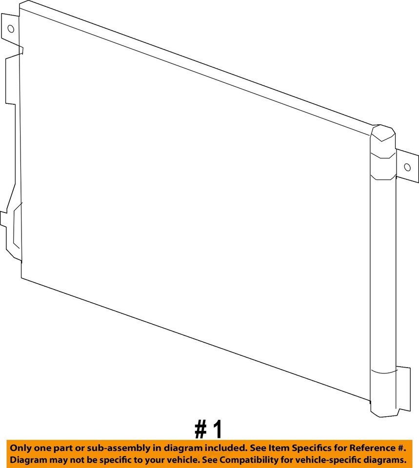 GM OEM A/C AC Condenser, Compressor Line-Condenser 23479280 | eBay