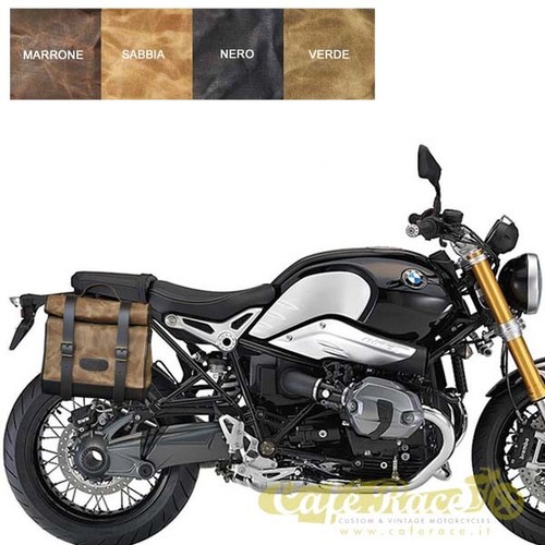 Small Left Quick Release Brown Bag Kit for Bmw R Nine T | eBay