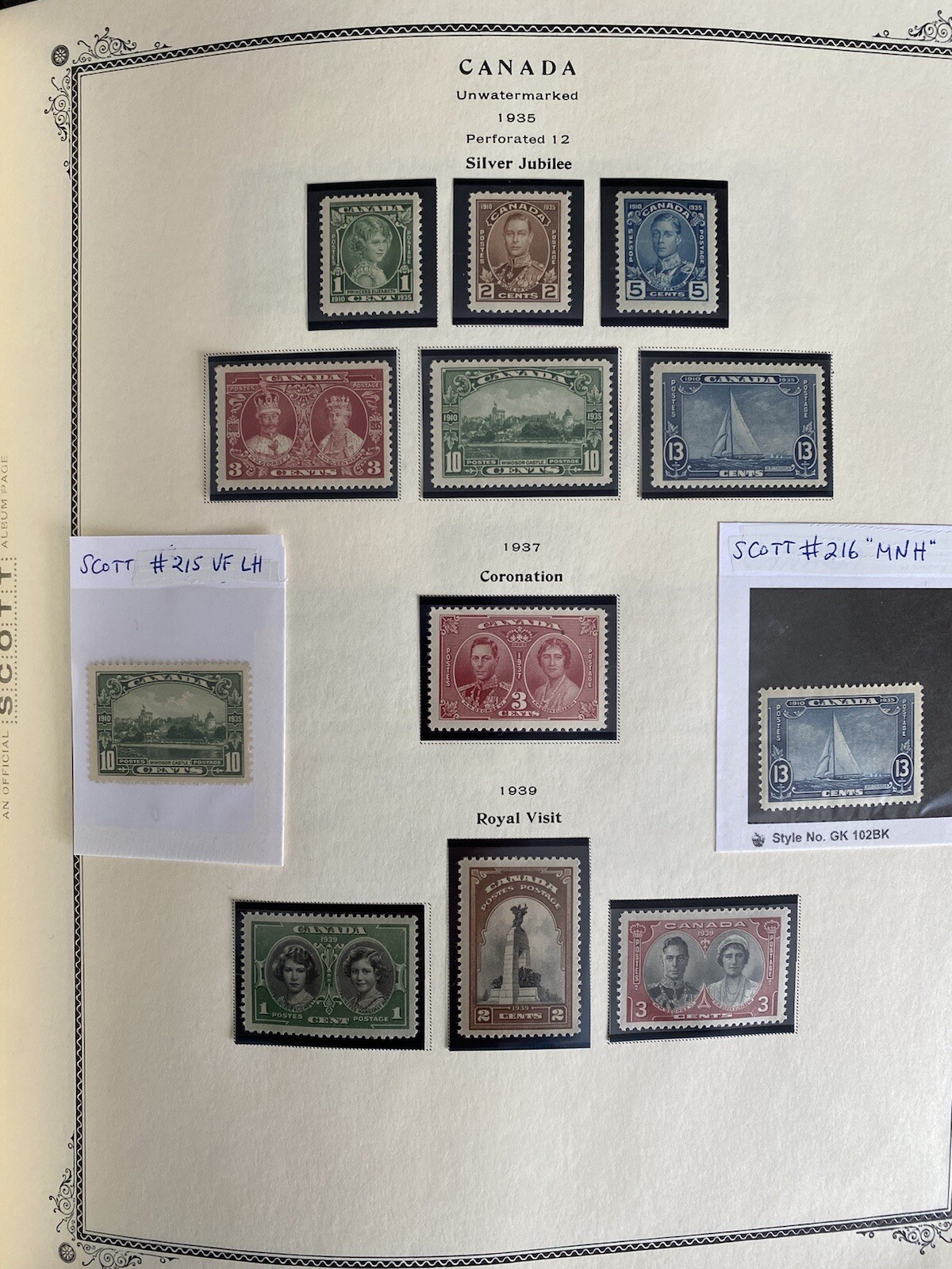 CANADA STAMP COLLECTION 1851-1996 on a NPSAC Album W/Pages Up To 1996 ...