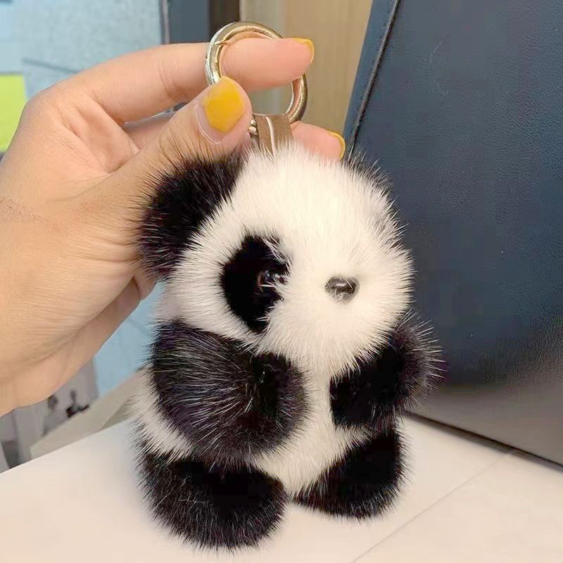 Cartoon Panda Keychains - Plush Doll Bag Charms Trendy Fashion ...