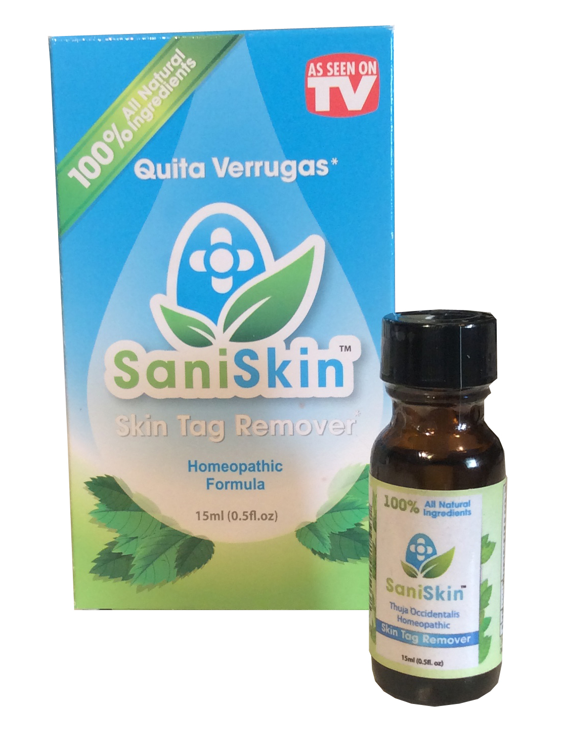 X2 Fcos. Saniskin 100 Natural Quita Verrugas Sani Skin Skim Tag Away ...