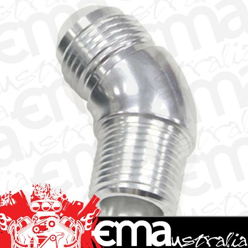 Aeroflow AF523-06-02S 45 Deg 1/8" to -6AN Full Flow Silver No ...