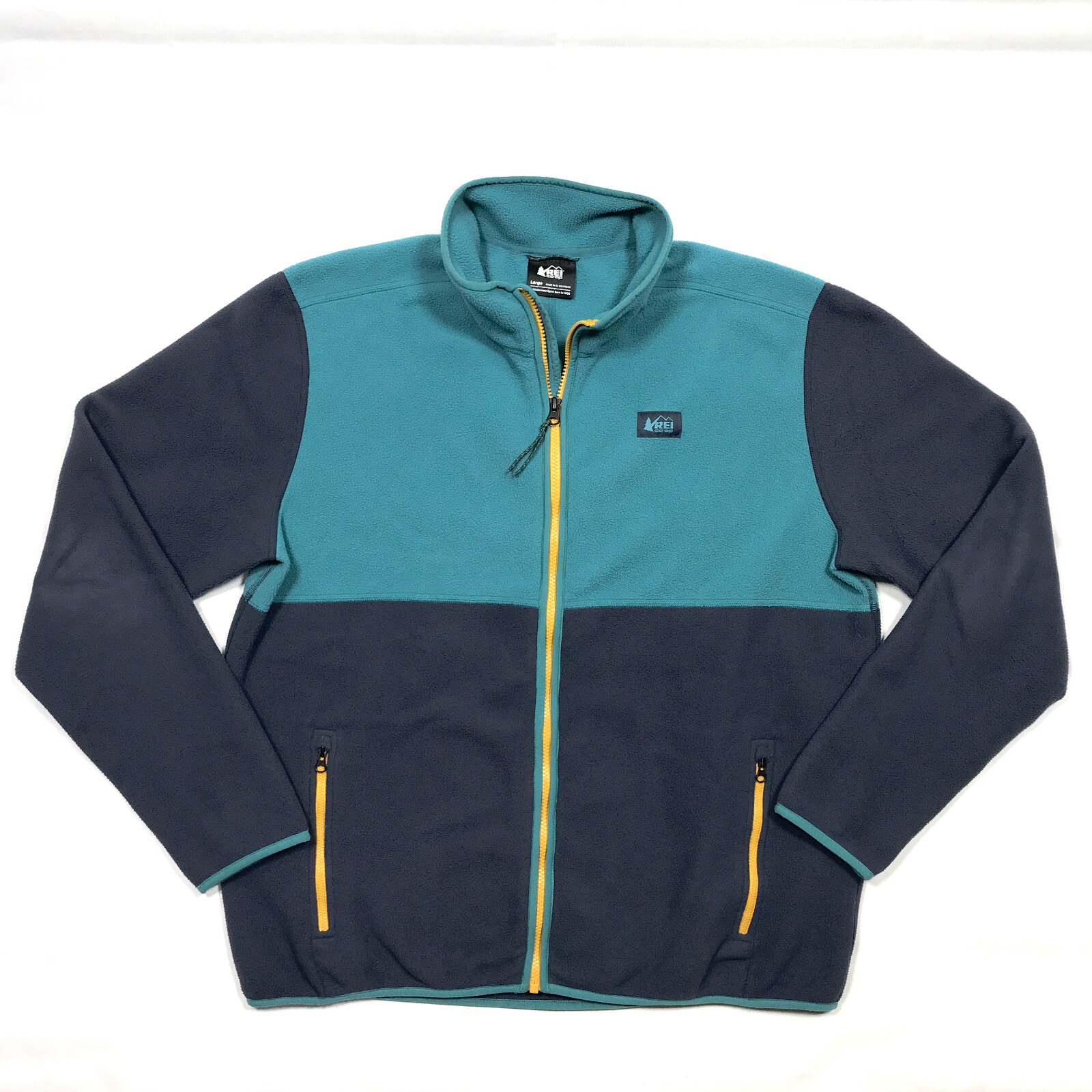 REI Co-op Trailmade Blue Colorblock 2-Tone Full Zip F… - Gem