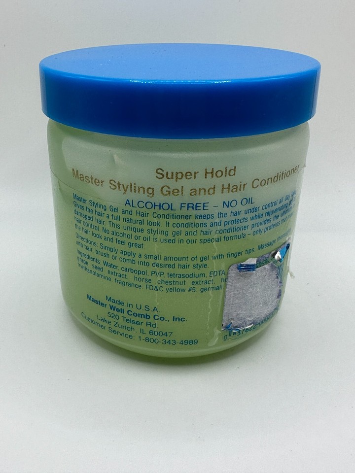 Master Well Comb Styling Gel Super Hold Professional Formula - 16 fl oz ...