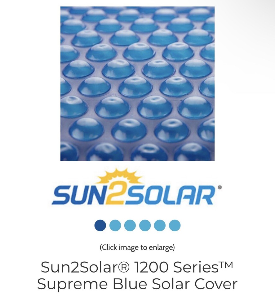 Sun2Solar 1200 Series Rectangle Swimming Pool Solar Cover Blanket ...