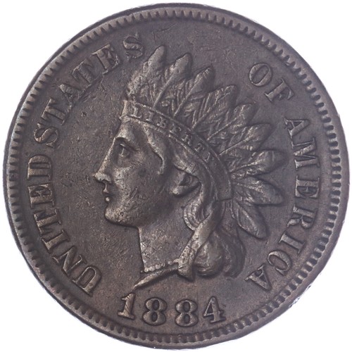 1884 (P) Indian Head Cent Extra Fine Penny XF See Pics P666 | eBay