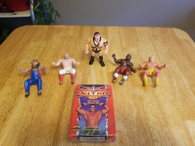 WWE 1985 Titan Sports Finger Puppet Wrestlers & Nitro card game. READ ...