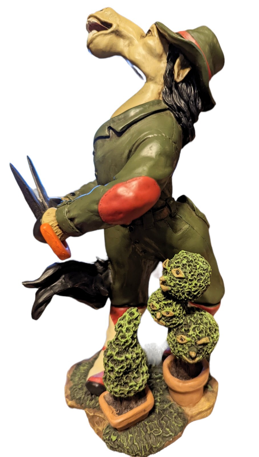 Cowboy Donkey Signed Rick J. Rowley "Clipped" Shrub Cutting Barber 2002 ...