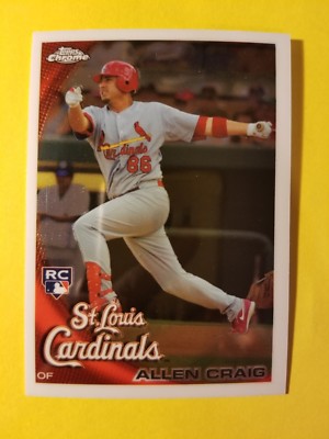 ALLEN CRAIG - RC ROOKIE #199 ST. LOUIS CARDINALS - 2010 TOPPS CHROME ...