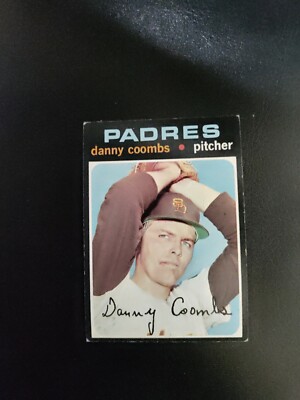 DANNY COOMBS *** 1971 TOPPS VINTAGE BASEBALL CARD #126 PADRES vg | eBay