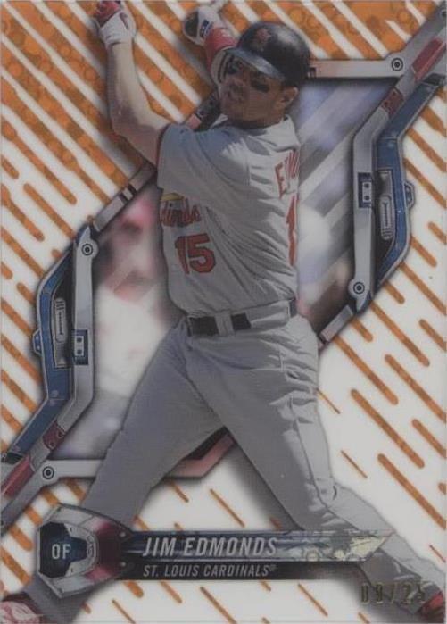 2018 Topps High Tek - Jim Edmonds #HT-JE Pattern 1 Waves/Diagonals ...
