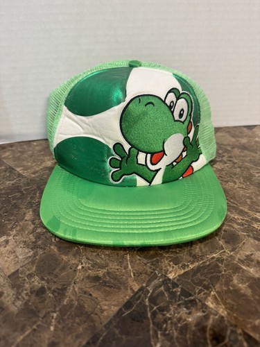 Super Mario Yoshi Nintendo Green Mesh back Foam front Snapback Truckers ...