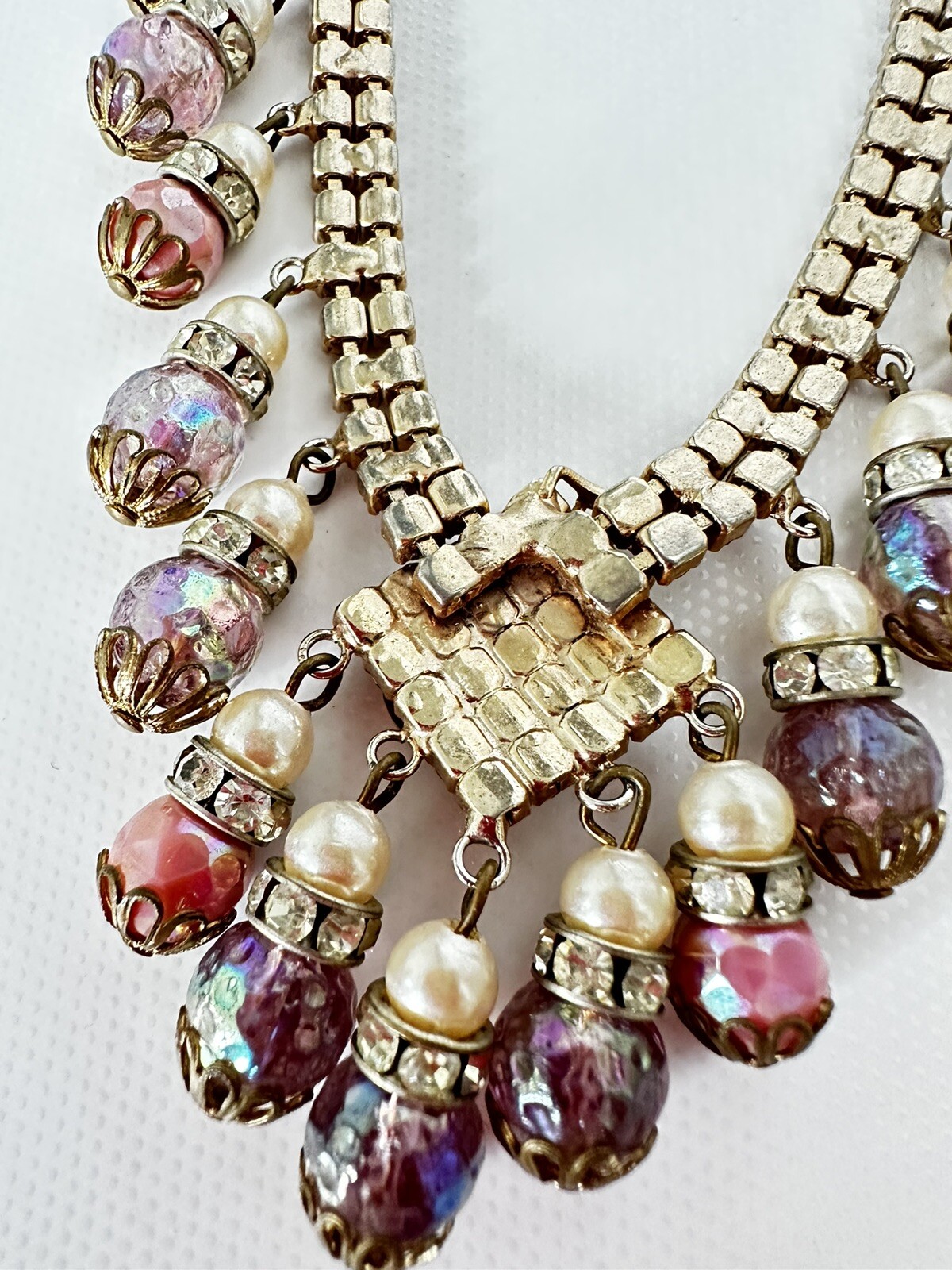 Vintage HOBE Jewerly Set - Necklace And Earrings - Gem