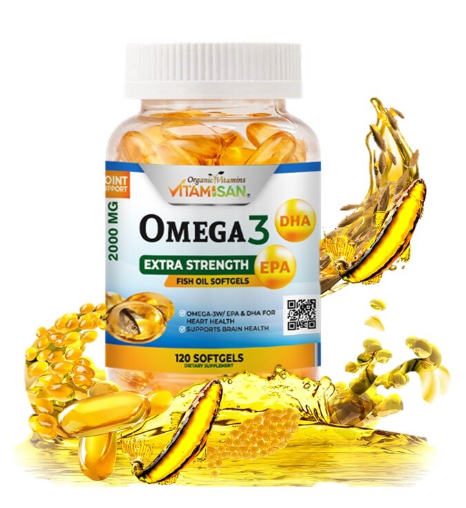 OMEGA 3 xl sofgels 2000mg 120 Softgels FISH OIL Epa Dha Essential Fatty ...