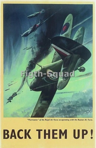 WW2 Picture Photo RAF Poster Back Them Up 8080 | eBay