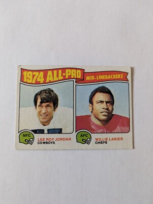 1975 Topps Football #218 All-Pro Mid. Linebackers (Jordan/Lanier) | eBay