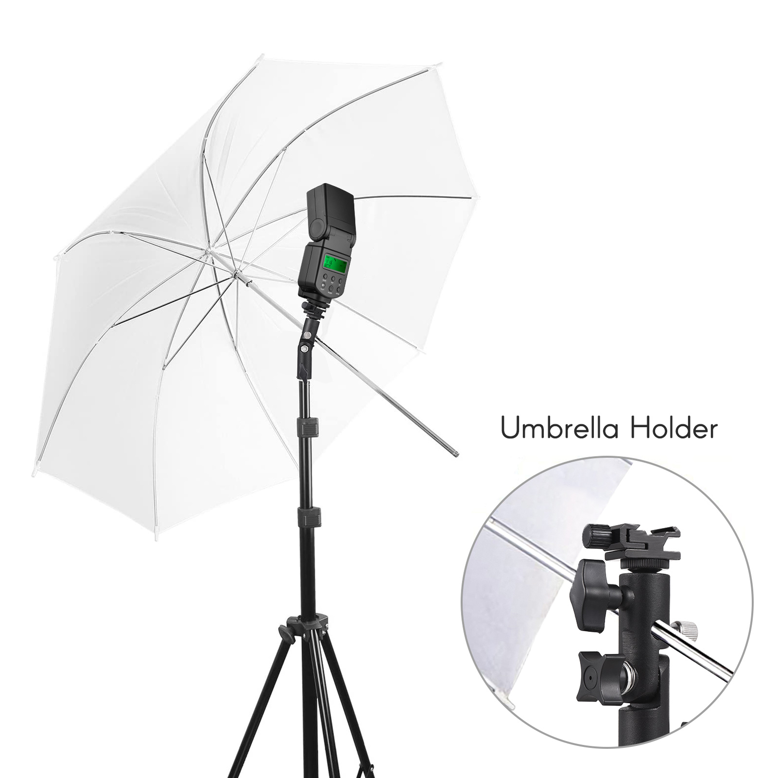 Flash Mount Speedlite Swivel Bracket Flash Stand Bracket with Cold W3M1 ...