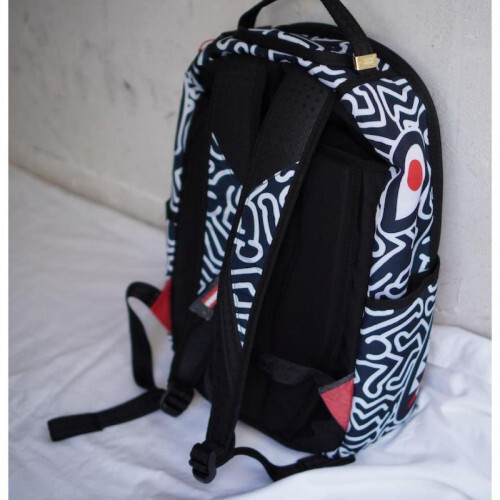SPRAYGROUND Keith Haring collaboration Skater GuyShark Teeth backpack ...