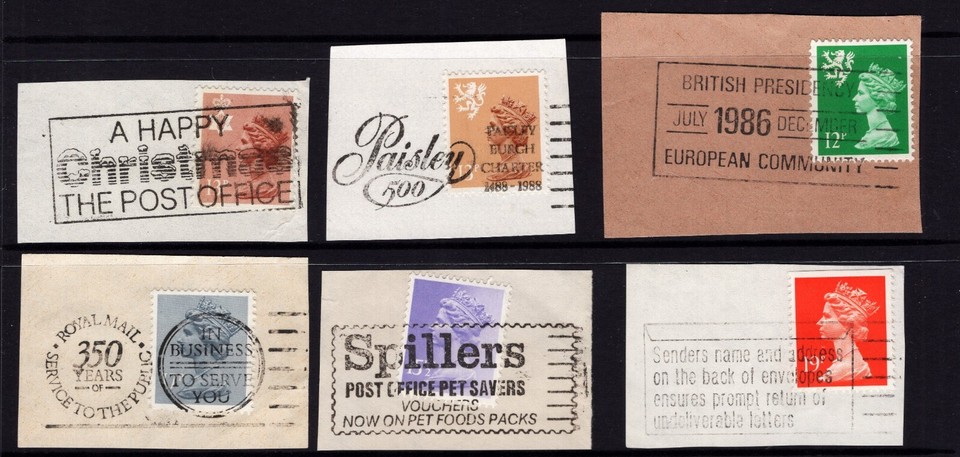 COLLECTION OF GREAT BRITAIN STAMPS WITH UNIQUE SLOGAN CANCELS | eBay