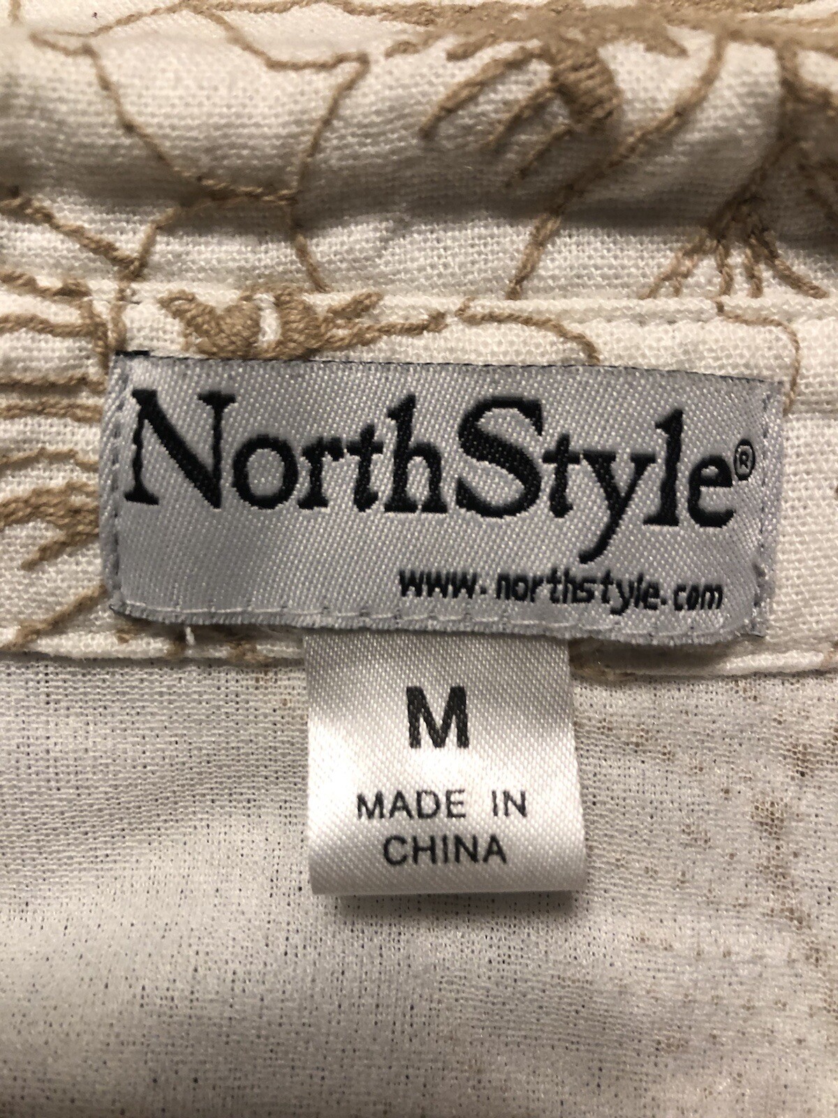 NorthStyle Women's Ivory /Beige Floral Embroidery Blazer Jacket Size ...