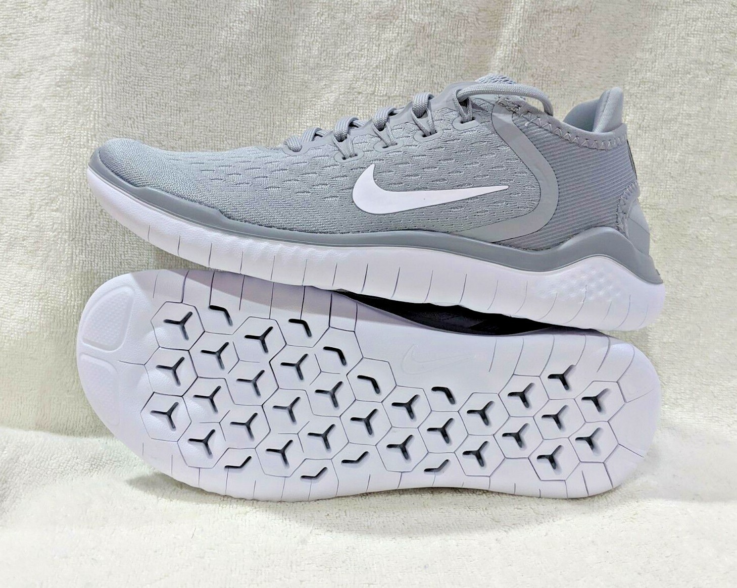 Nike Women's Free RN 2018 Wolf Grey/Wht Running Shoes-Asst Sizes NWB ...