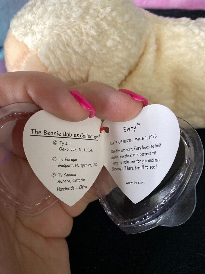 TY Beanie Baby "Ewey" the Lamb 1999 5" Tall | eBay