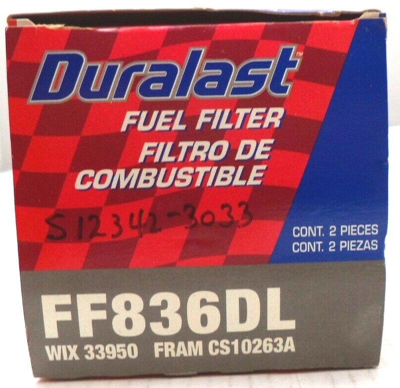Duralast Fuel Filter FF836DL Compatible With Ford for sale online | eBay