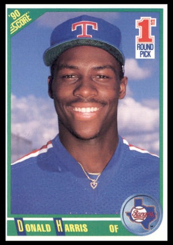 1990 Score #661 Donald Harris Texas Rangers Baseball Card | eBay