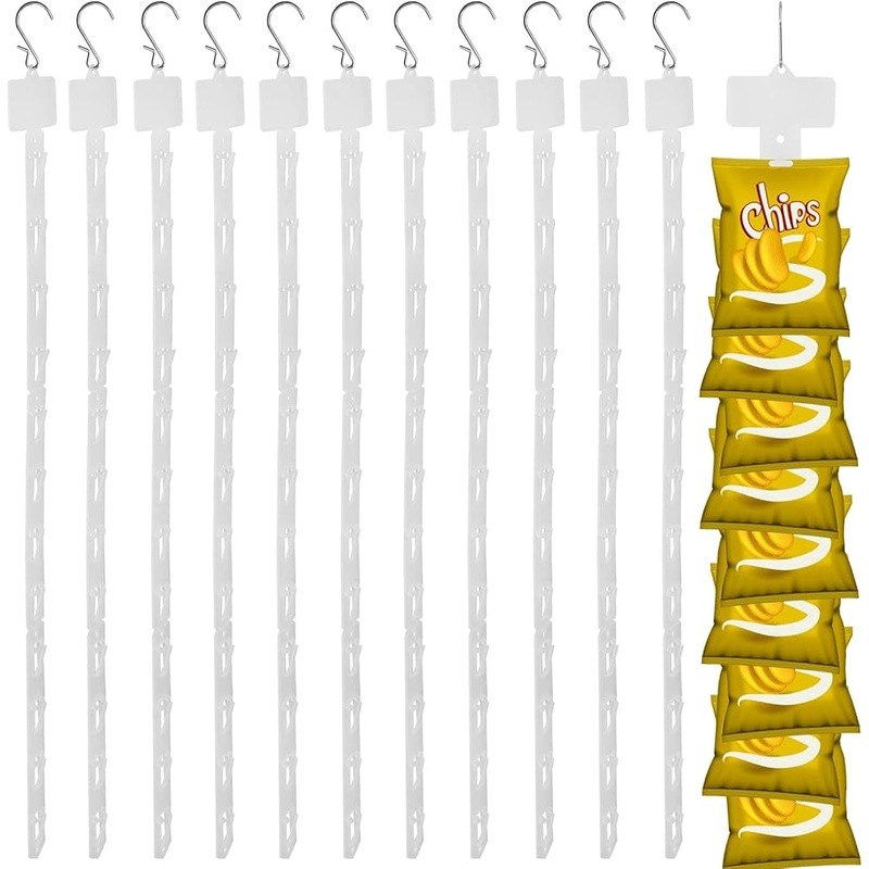 Hanging Merchandise Strips Display Rack W/ S Hooks Lightweight Products ...