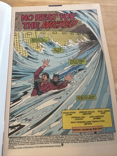 DETECTIVE COMICS #663 (1993) DC COMICS BATMAN KNIGHTFALL Pt 10 KELLY ...