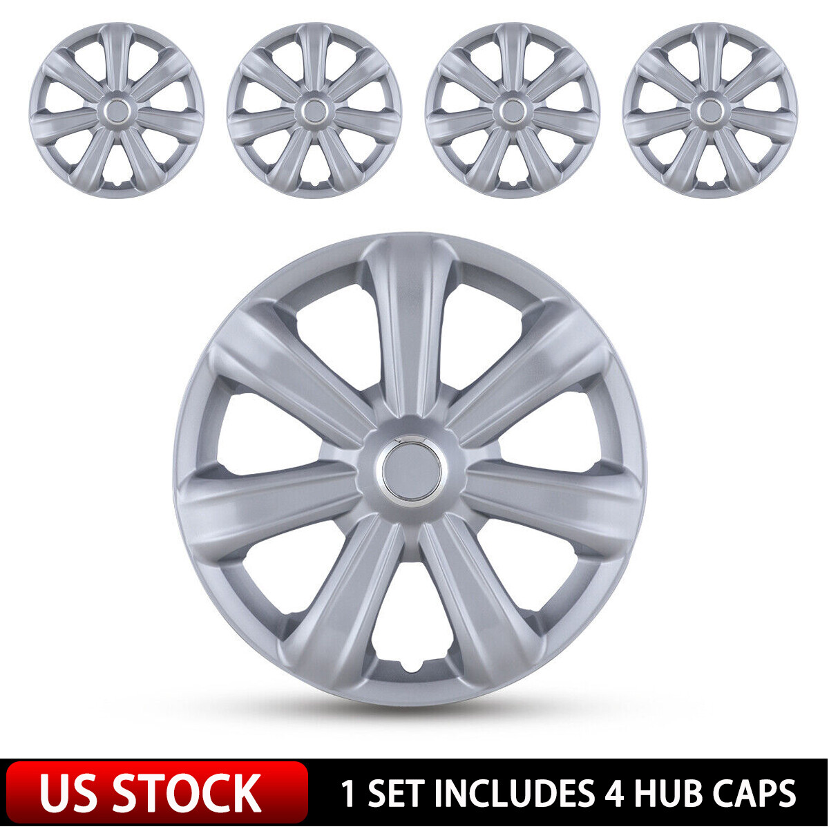 14"set of 4 fit R14 Rim Lacquer Wheel Covers Snap On Full Hub Caps Tire ...