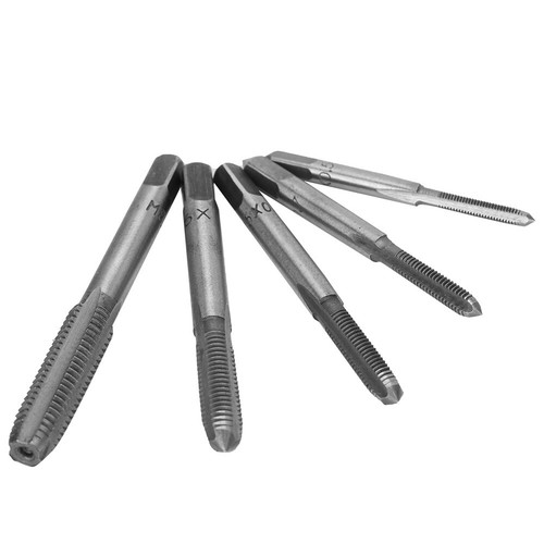 5pcs Manual Screw Thread Tap Tapper Set High Speed Steel Tap Tool M3 M4 ...