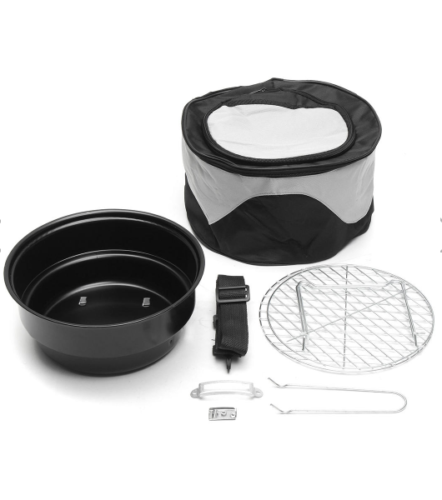 2 In 1 Portable Barbecue Oven Folding BBQ Grill With Cooler Bag Camping ...