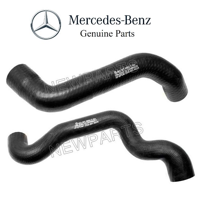 For MB W463 G500 Pair Set Of 2 Radiator Hoses Genuine 4635010684/ ...