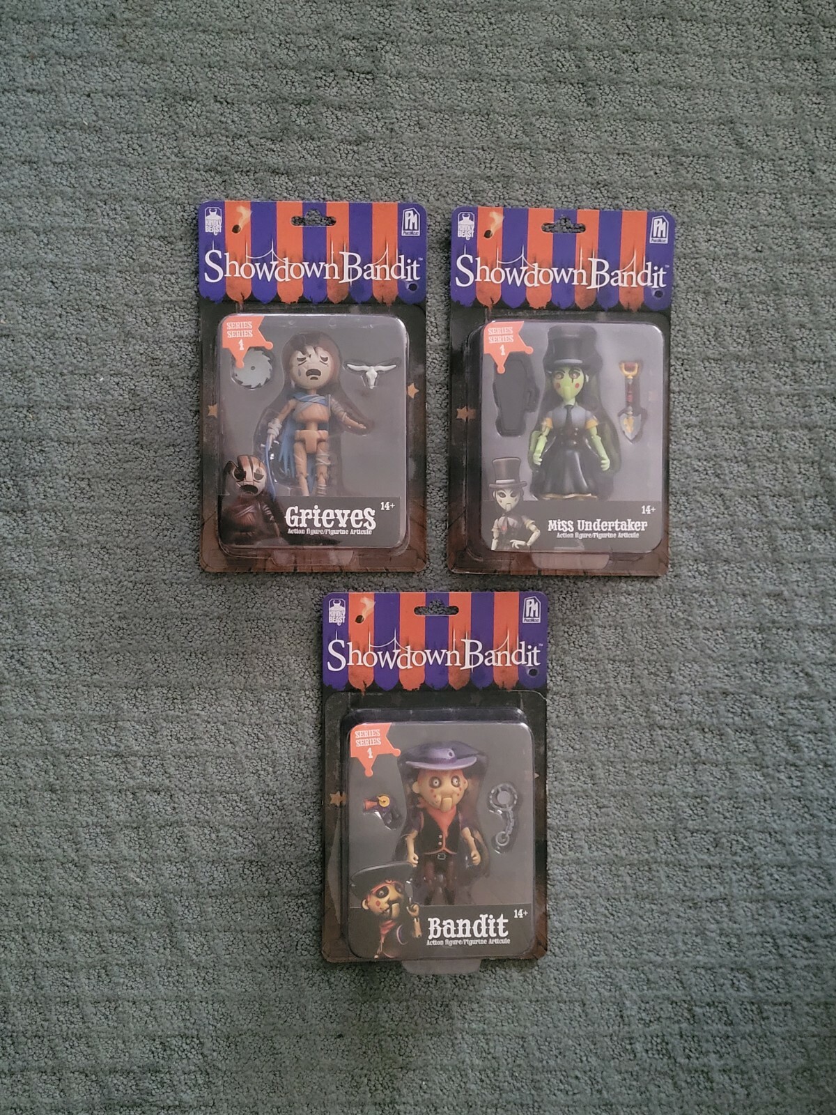 3) SHOWDOWN BANDIT FIGURE SET ( NEW ) SERIES 1 | eBay