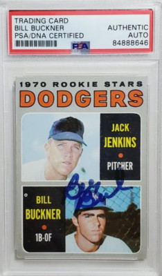 1970 Topps #286 Bill Buckner Signed Rookie Card Autograph RC Auto PSA ...