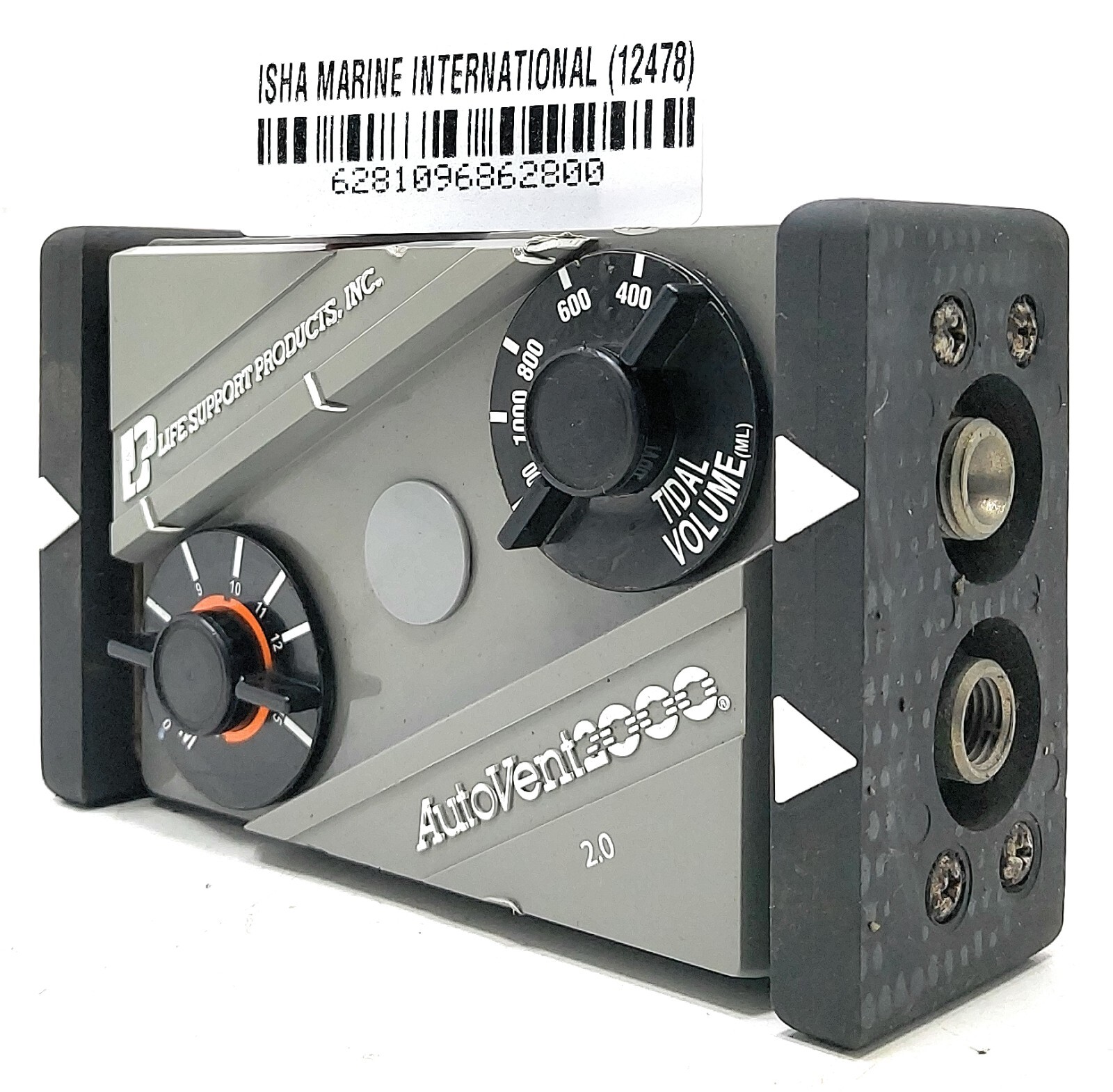 Life Support Product INC. AutoVent 2000 Emergency Transport Ventilator ...