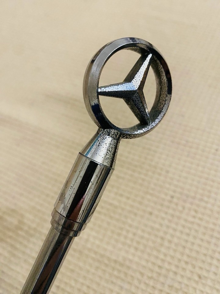 OEM Mercedes W202 W210 W140 W126 W123 Flag Pole Parking Chrome Mercedes ...