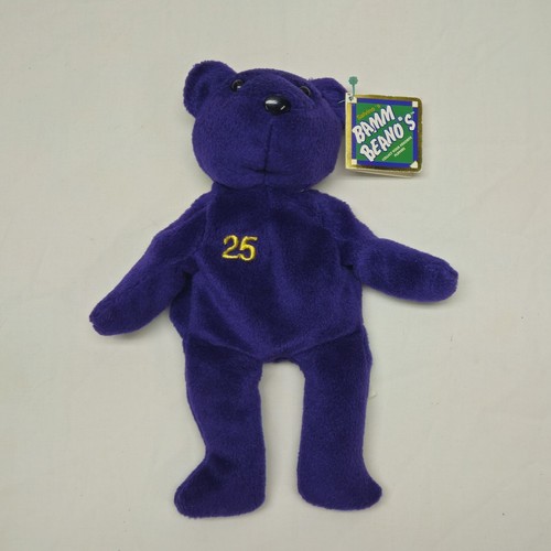 Mark McGwire 1998 Salvino's Bamm Beano's #25 Purple Plush Beanie Bear 8in | eBay