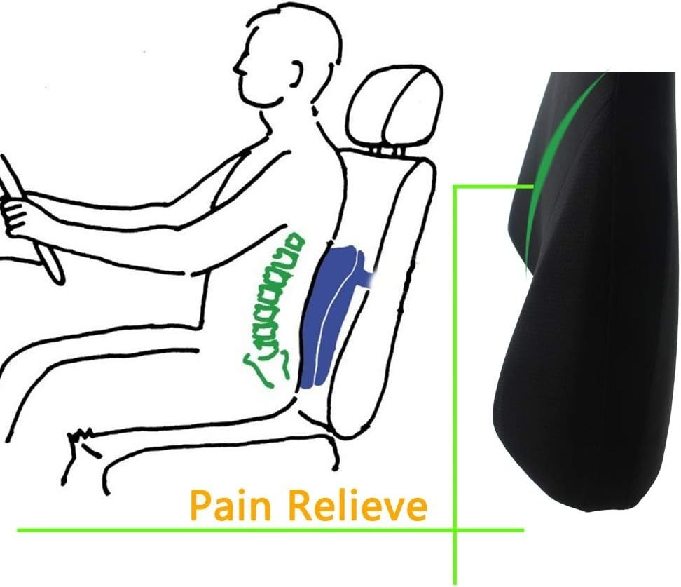 Universal Inflatable In Seat Lumbar Air Bladder | eBay