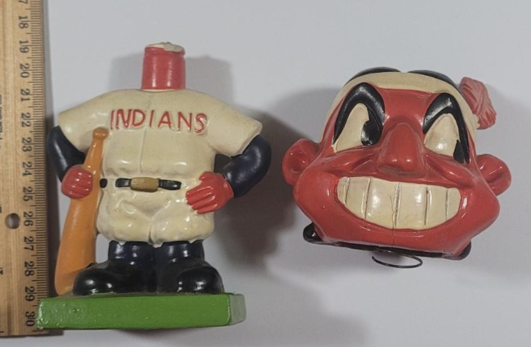 Vintage 1960's Chief Wahoo Bobblehead MLB Cleveland Indians Baseball ...