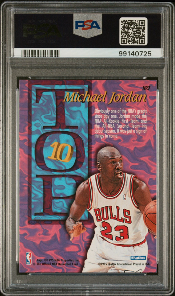 1995 Hoops Top Ten #AR7 Michael Jordan PSA 10 Gem Mint Bulls Legend HOF ...