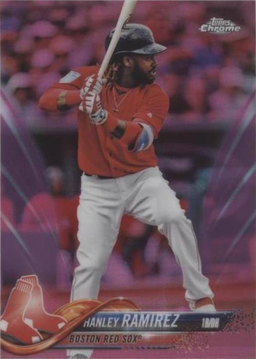 2018 Topps Chrome - Hanley Ramirez #59 Pink Refractor for sale online ...